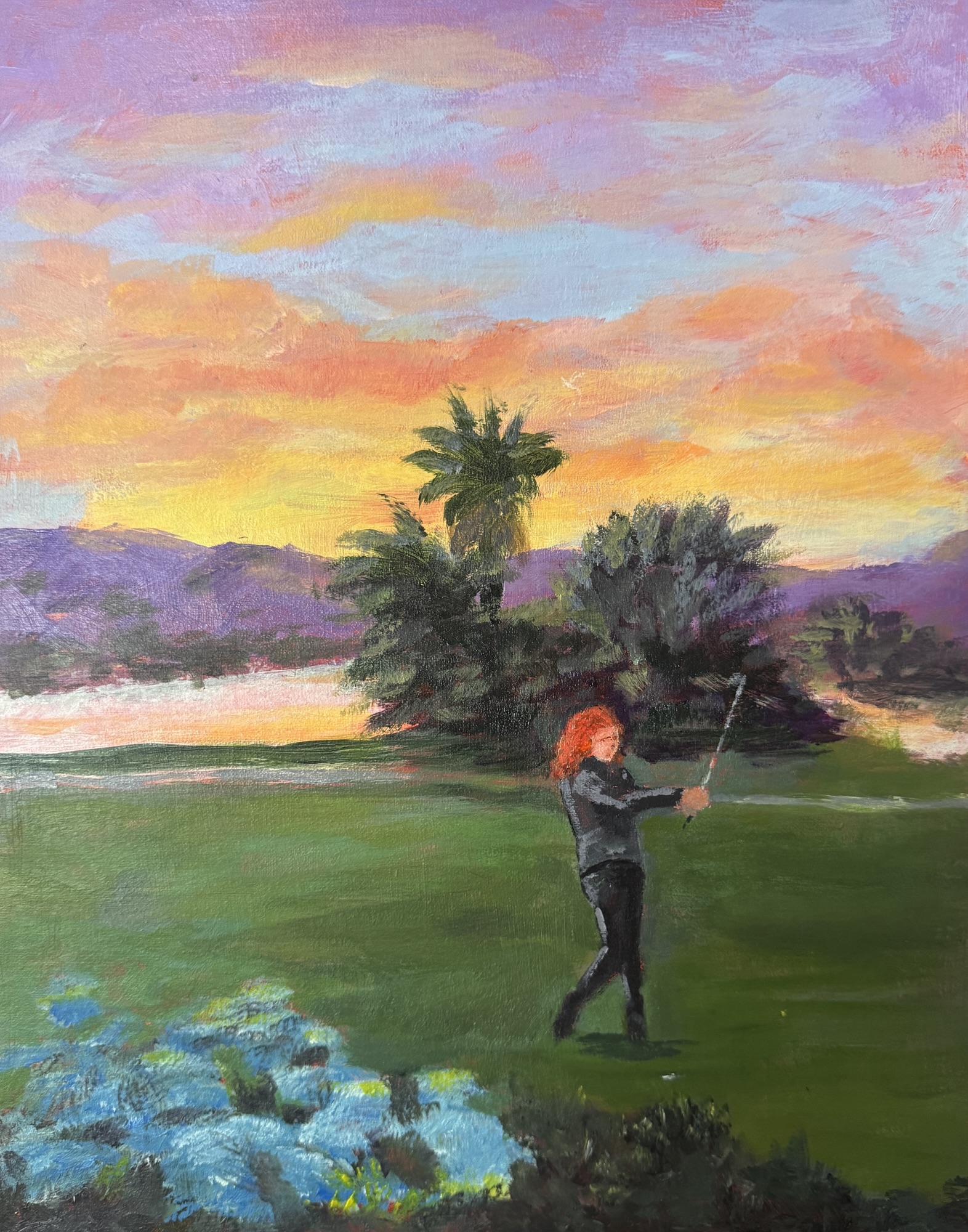 Golfing in early light – Larry Zink Paintings